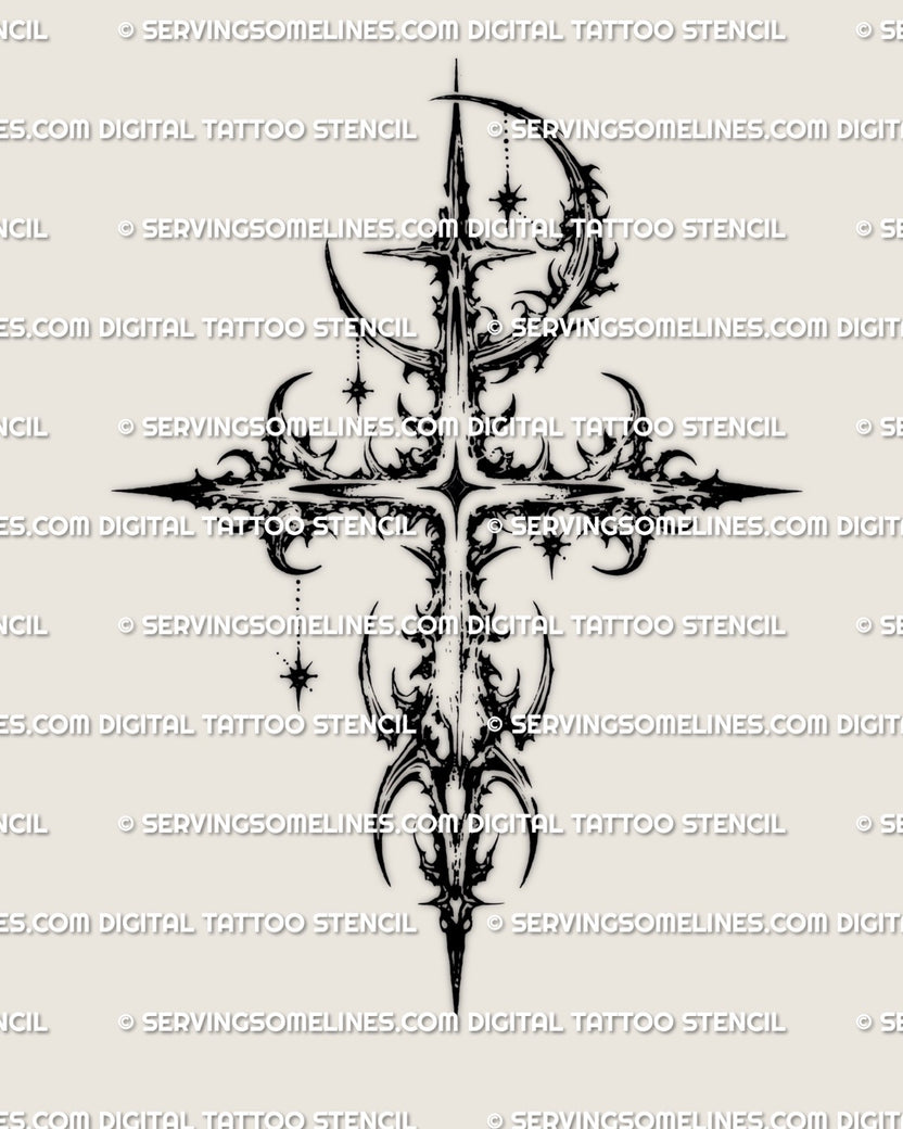 Cross Tattoo Stencils – ServingSomeLines
