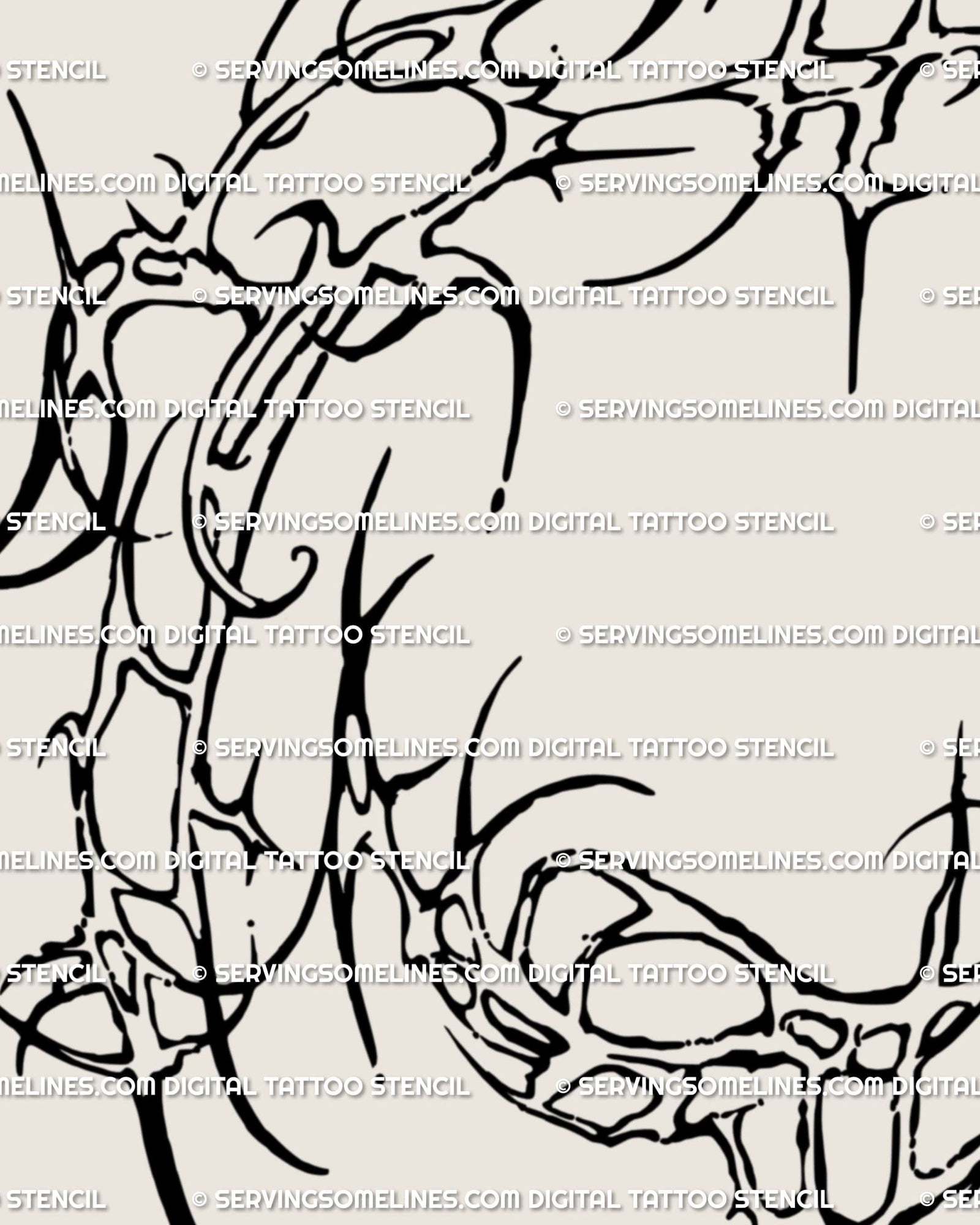 Arm & Leg Tattoo Stencils – ServingSomeLines